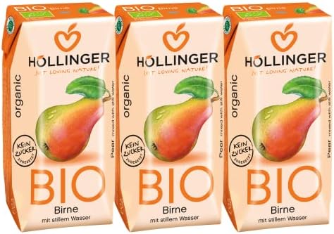 Hollinger Organic Pear Juice Directly Pressed with No Added Sugar 200ml ...