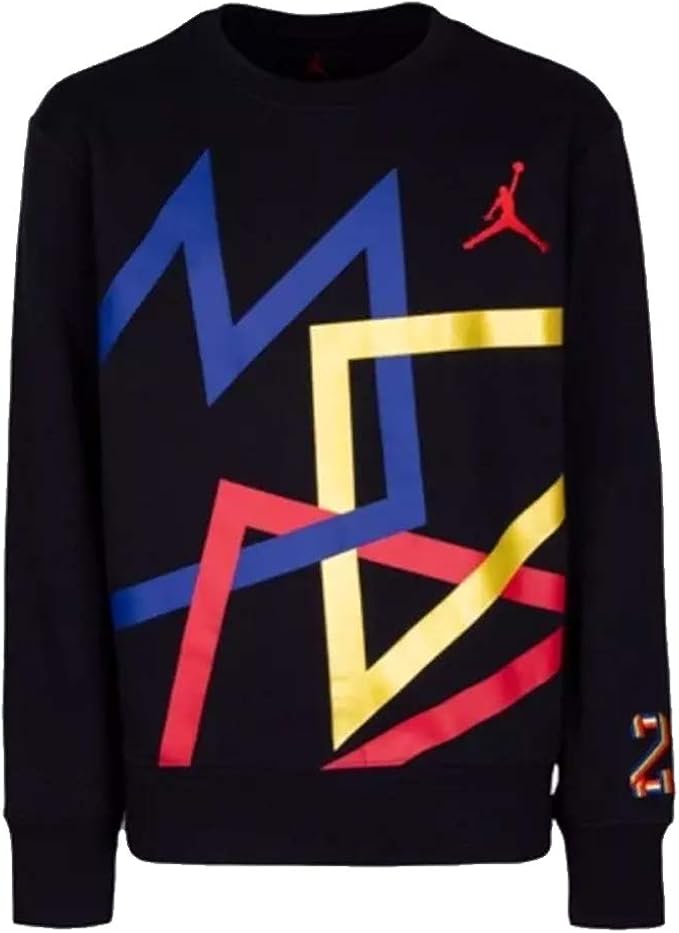 Amazon.com: Nike Air Jordan Fleece Sport DNA Crew Sweatshirt (Large ...