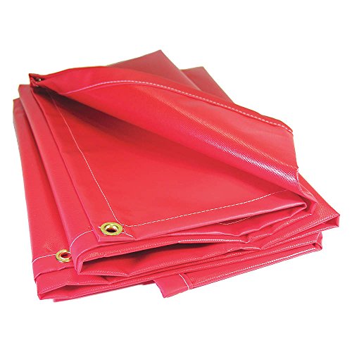 Tarp, Red, 3 x 20 ft. 4 in. Cut Size, Brass: Amazon.com: Industrial ...