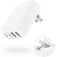 Amazon.com: 40W Flat USB C Wall Charger, 4Ports Foldable & Slim Fast Charging Blocks, Multiport ...
