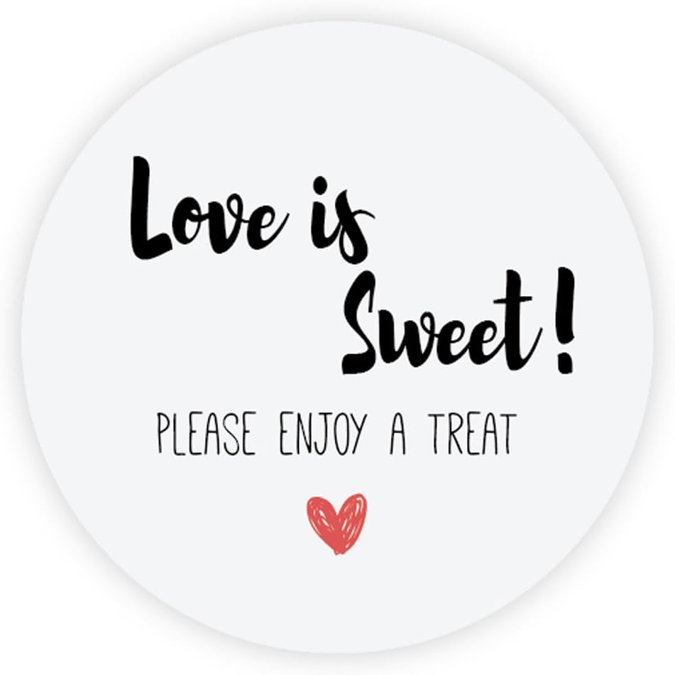 eKunSTreet ® 48x Wedding Favour 'Love is Sweet ! Please Enjoy A Treat ...
