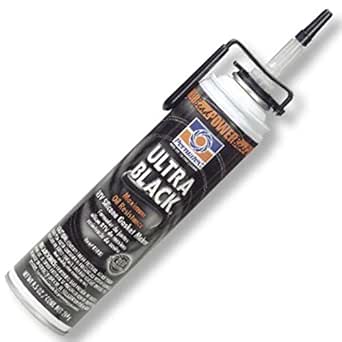 Ultra Black Oil Resistant RTV Silicone Gasket Maker, 9.5 oz. PowerBead ...