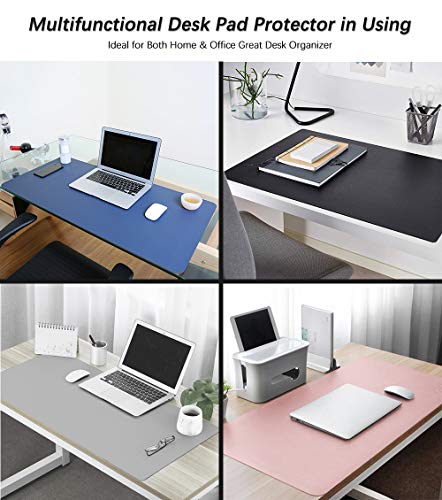 Desk Pad Mats 24 X 60 Inch Table Pad Extra Large Leather Desk Blotter ...