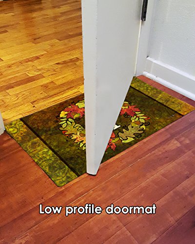 Toland Home Garden Fall Wreath Monogram T 18 x 30 Inch Decorative ...