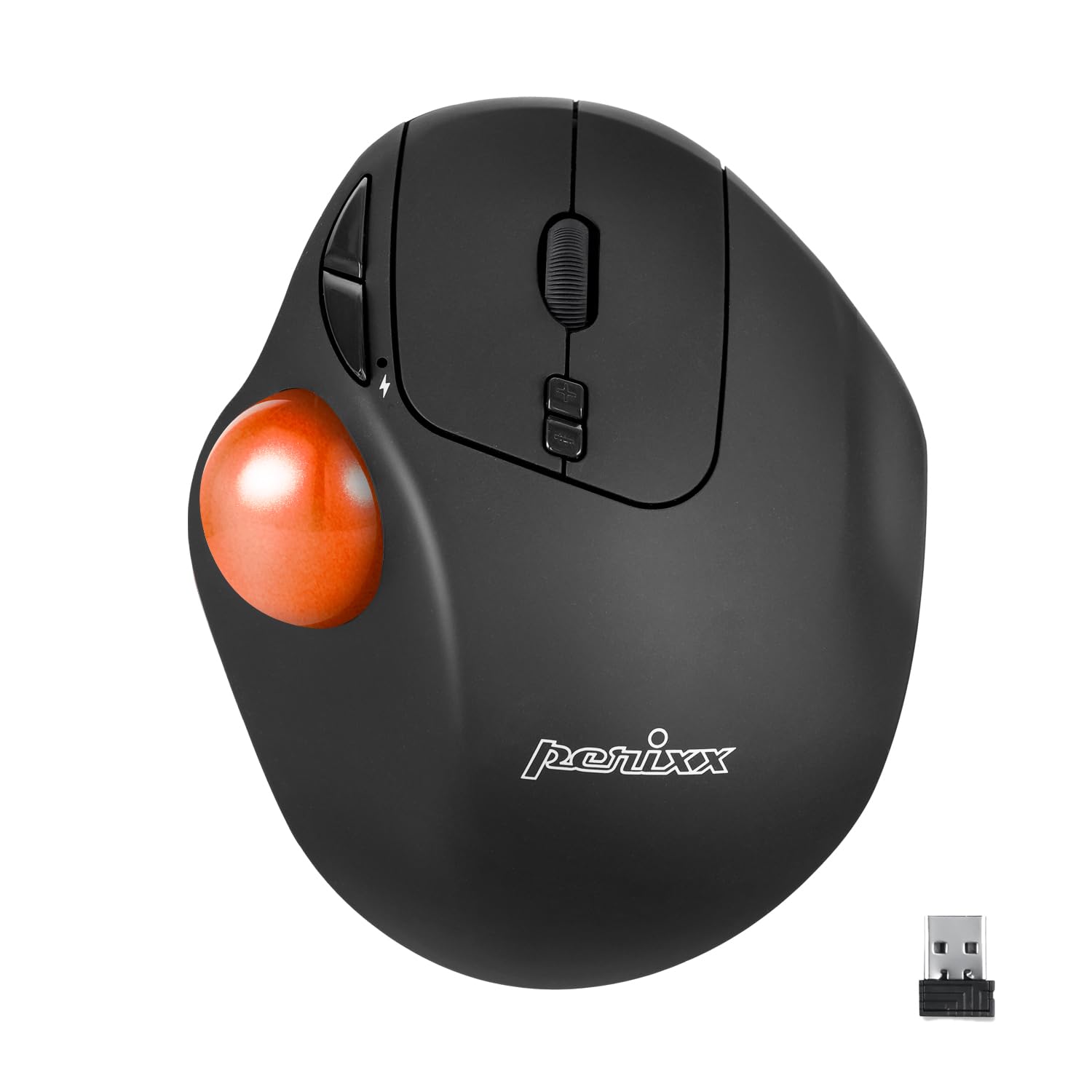 Perixx PERIMICE-717OGB Wireless Trackball Mouse, Build-in 1.34 Inch ...