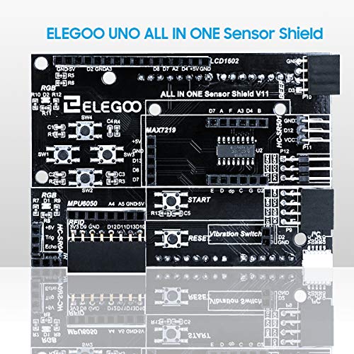 ELEGOO Upgraded UNO R3 Most Complete Starter Kit V2.0 With Tutorials Compatible With Arduino ...
