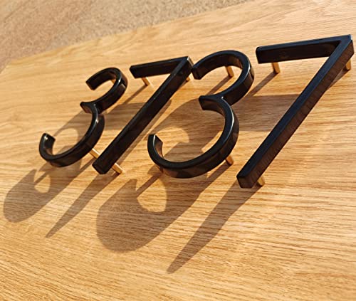 House Address Numbers - 5 Inch Floating House Numbers With Nail Kit And ...