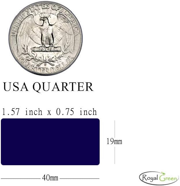 Royal Green Red Rectangle Stickers 4cm x 2cm – Color Coding Labels ...