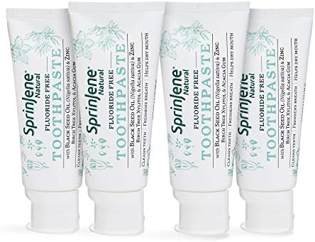 Natural 4-Pack Fluoride Free Toothpaste for Clean Teeth and Fresh ...