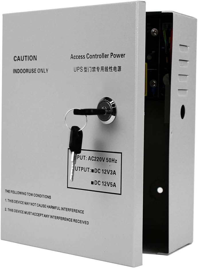 HFeng Access Control Power Supply Box DC12V 5A Output AC 90V-260V Input ...