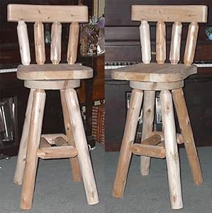 Amazon.com: Cedar Log Bar Stool : Home & Kitchen