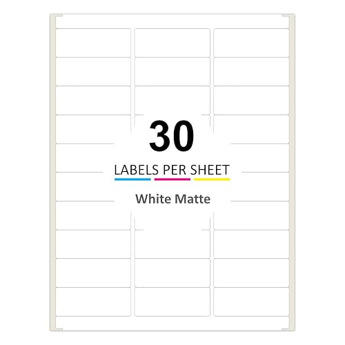 PACKZON Printable Address Labels for Laser & Inkjet Printers Blank ...