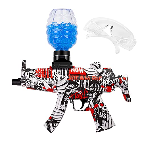 Gel Ball Blaster Toy, Splatter Ball Gun with Goggles and 10000 Water ...