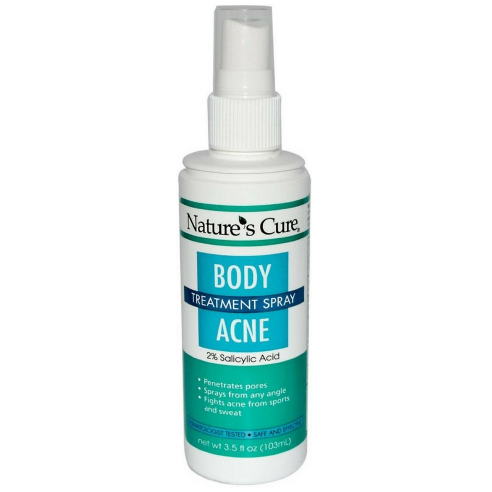 Amazon.com : Nature's Cure Body Acne Treatment Spray 3.5 oz (Pack of 2 ...