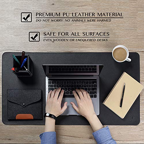 K KNODEL Desk Mat, Dual-Sided Office Desk Pad, Mouse Pad, Waterproof ...