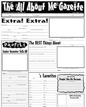 FRANK SCHAFFER PUBLICATIONS GA-1118 POSTER PACK ALL ABOUT ME GAZETTE-30 ...