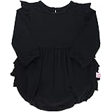 Amazon.com: Mud Pie Baby-Girls Newborn Tres Jolie Ric Rac Ruffle Bubble ...