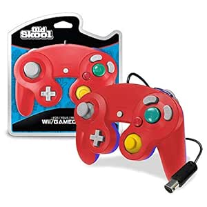 Amazon.com: Old Skool GameCube / Wii Compatible Controller - Red/Blue ...