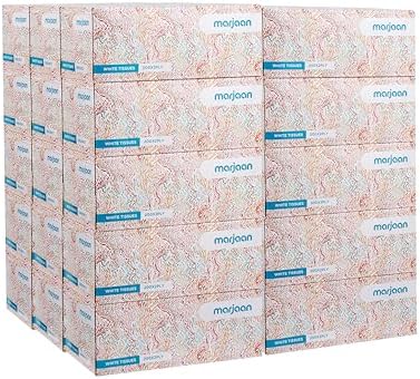 Hotpack Marjan Soft Facial Tissue 200 Sheets 2 Ply 5 Boxes X 6 Outer ...
