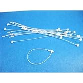 Amazon.com: 500 Pieces WHITE COMBO 7" & 9" Plastic Tags Snap Lock Loop ...