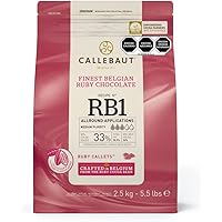 Amazon.com : Callebaut Ruby Chocolate Callets | Recipe RB1 | Crafted ...