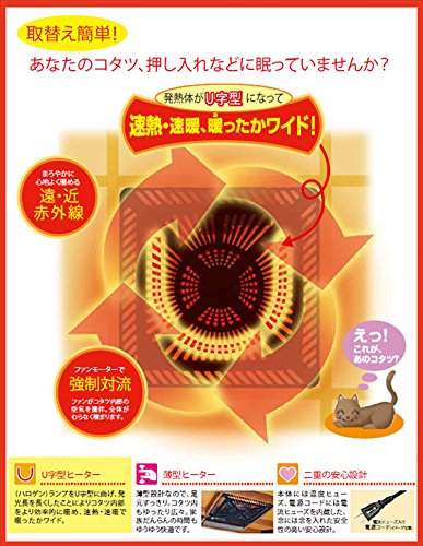 New Metro kotatsu Replacement heater U-shaped quartz tube heater MSU ...