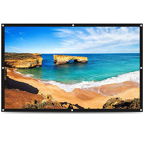 100 Inch Projector Screen, GooDee Indoor Outdoor Projection Screen 4K ...