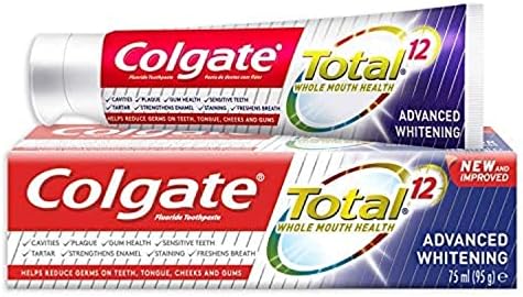 Colgate Total 12 Advanced Whitening Toothpaste, 75Ml price in UAE | Amazon UAE | supermarket kanbkam
