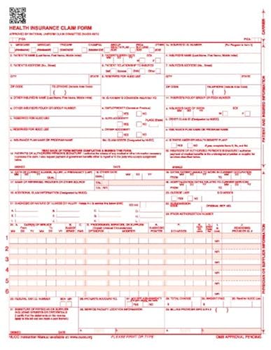 NEW CMS 1500 Claim Forms - HCFA (Version 02/12) 100 per Ream in Oman ...