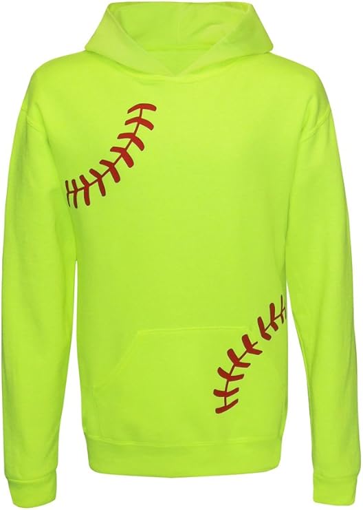 Amazon.com: Zone Apparel Girl’s Youth Softball Hoodie Sweatshirt ...