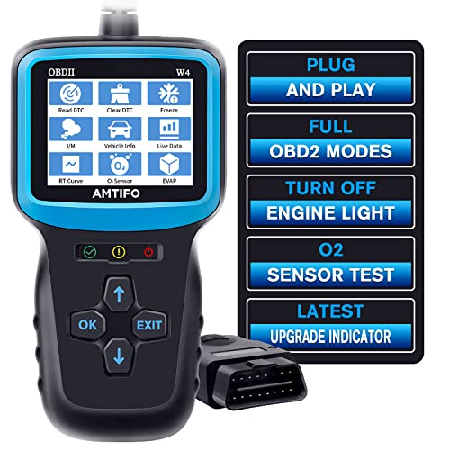 OBD2 Scanner Color Screen Live Data: Easy Set up Reset Clear Engine ...