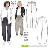 Amazon.com: Style Arc Sewing Pattern - Simply Sally Top (Sizes 18-30 ...