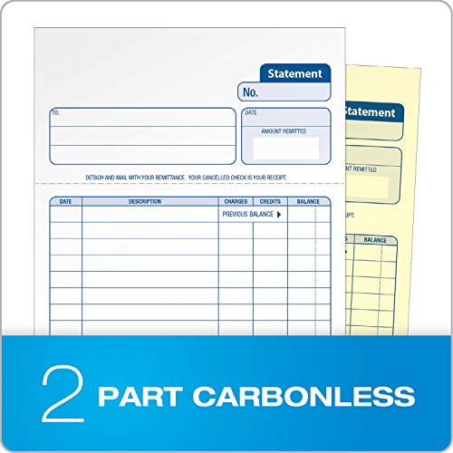 Adams Statement Forms, 2-Part Carbonless, 100 Individual Unit Sets Per ...