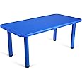 Amazon.com: Wesiti Kids Activity Table Rectangular 47.24 x 23.62 Inch ...