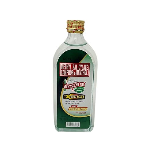 Efficascent Oil Extreme Strength Methyl Salicylate Camphor Menthol with ...