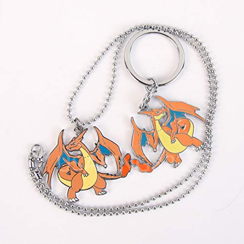 Charizard Necklace Pendant Chain Jewelry Animation Around Tail Wings ...