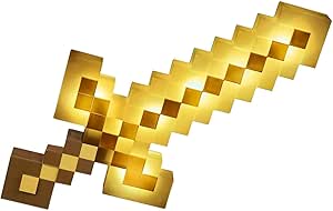 Amazon.com: Minecraft Light-Up Adventure Sword: Toys & Games