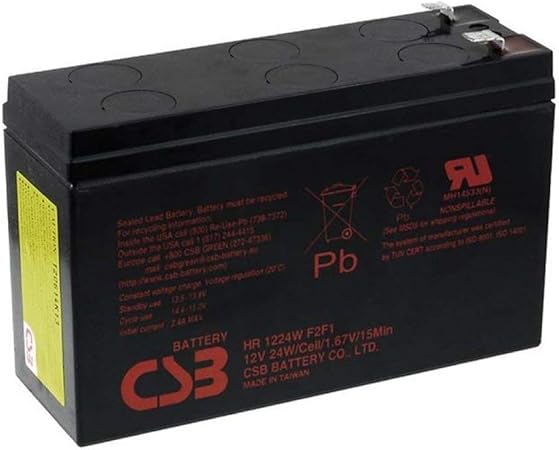 CSB Batterie Plomb-Acide HR1224WF2, 12V, Lead-Acid [ Batterie au Plomb ...