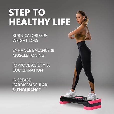 Mua GYMMAGE Adjustable Workout Aerobic Stepper, Aerobic Exercise Step ...