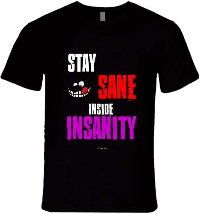 Stay Sane Inside Insanity Funny Premium Gift T Shirt | Amazon.com