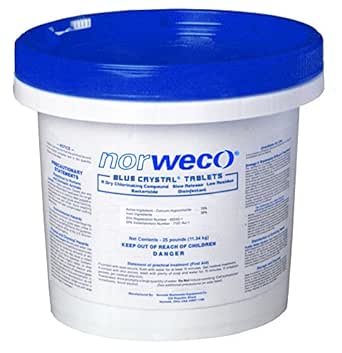 Amazon.com: Norweco 10lb. Blue Crystal Chlorine Tablets for Aerobic or ...