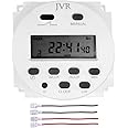 JVR 12V Timer Switch Programmable Digital 12 Volt DC/AC/Solar Battery ...