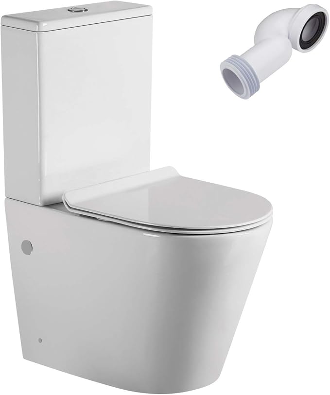 Wc Inodoro Completo Redondo | Inodoro Tanque Bajo con Cisterna y ...