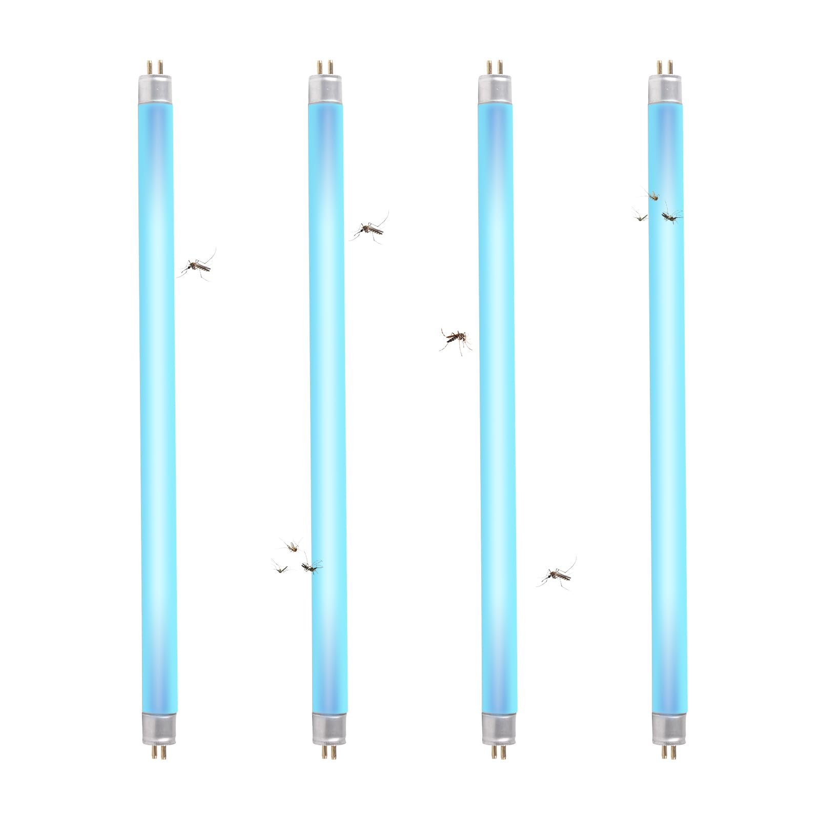 uvcoolplunge 4 Pcs 8W 12 Inch T5 Replacement UV Bulb F8T5/BL UVA 365nm ...