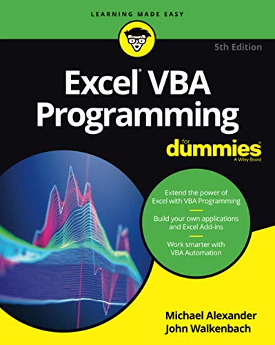 Amazon.com: Excel VBA Programming For Dummies 5th Edition (For Dummies ...