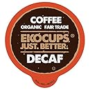 EKOCUPS Artisan Organic Decaf Coffee, Light Roast in, Raspberry Dried ...