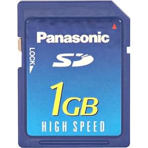 Amazon.com: Panasonic 1GB High Speed SD Memory Card (RPSDQ01GU1A ...