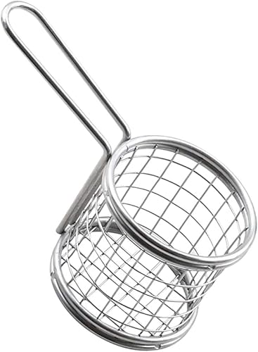 سعر Mini Chip Baskets Round Chrome Chips Fryer Basket Kitchen ...