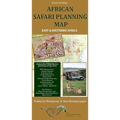 Folded Map for Planning Your African Safari – Nepal | Ubuy