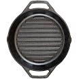 Amazon.com: Lodge 12" Cast Iron Dual Handle Grill Pan, Black: Home ...